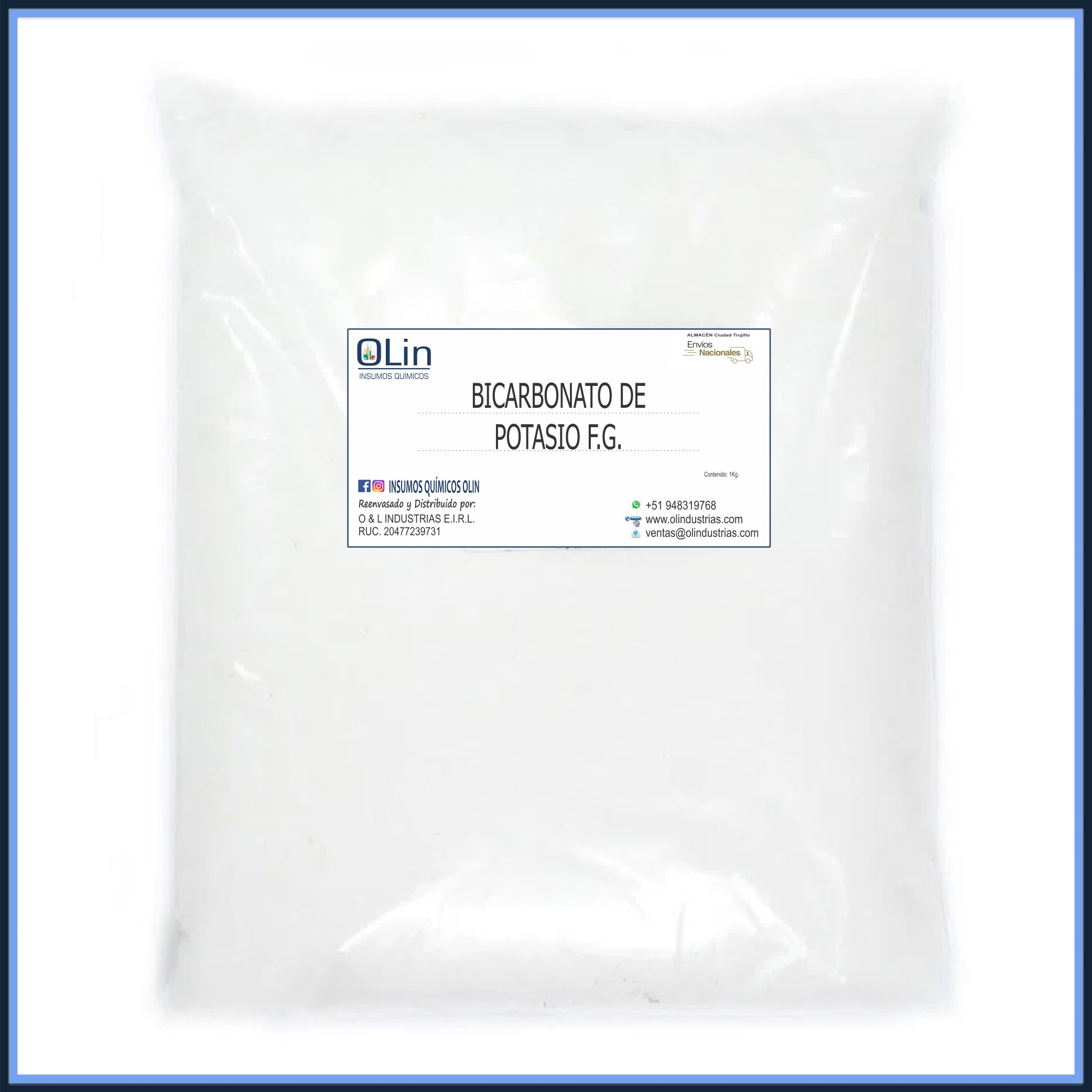 Bicarbonato de Potasio F.G – QUÍMICOS OLIN